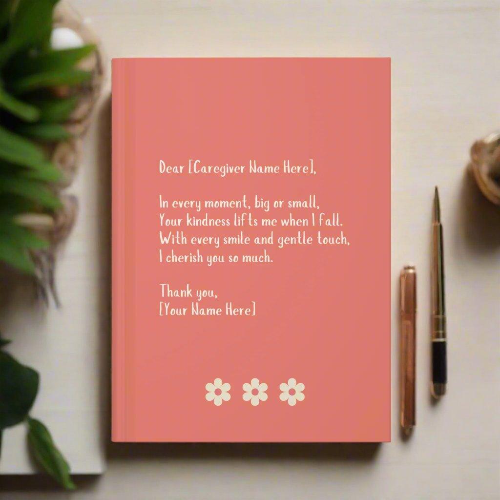 Caregiver Thank You Journal - Show Appreciation | My CareCrew