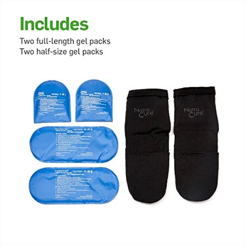 NatraCure Cold Therapy Socks - Reusable Gel Ice Frozen Slippers for Fe ...